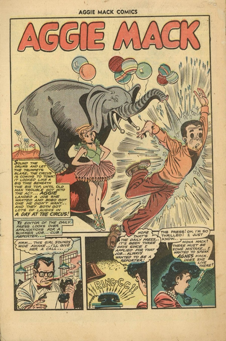 Funny Comic Strips: 'Aggie Mack' | Humoropedia