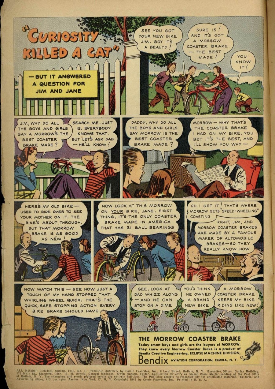 Funny Comic Strips: 'All Humor Comics #1' | Humoropedia