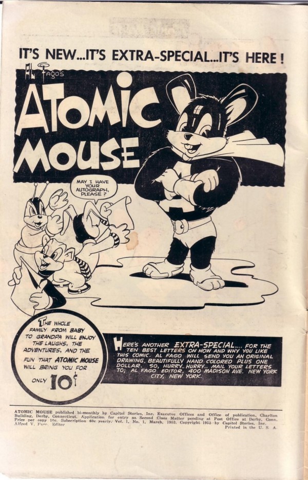 Atomic Mouse Comics #1 | Funny Comics | Humoropedia