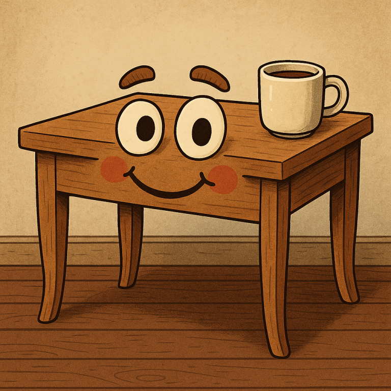 Table Definition: The Flat God of Domestic Gravity - Humoropedia.com